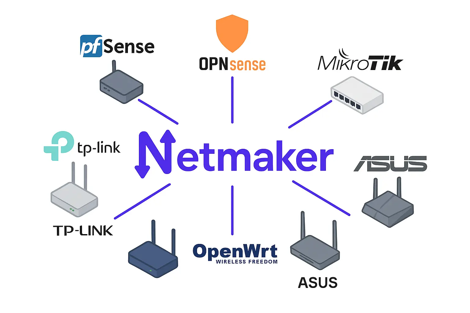 Bridge Entire Networks with Netmaker - Connect pfSense, OPNsense, MikroTik & OpenWrt in One Click
